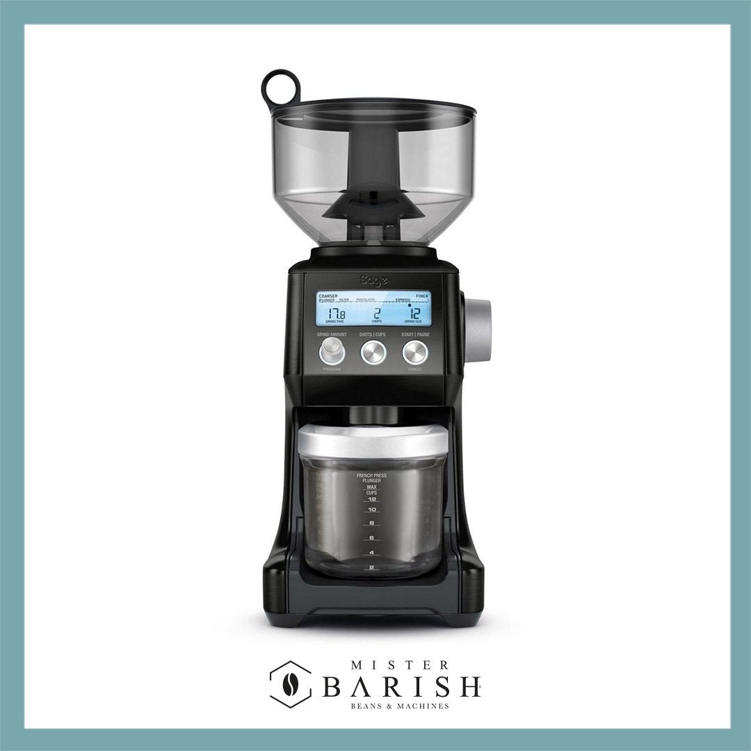 Sage Smart Grinder Pro Black Stainless - koffiemolen – Mister Barish